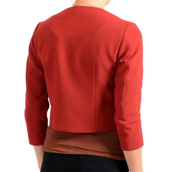 Hugo Boss | Jackets & Coats | Hugo Boss Womens Jikiva Red Buttonless ...